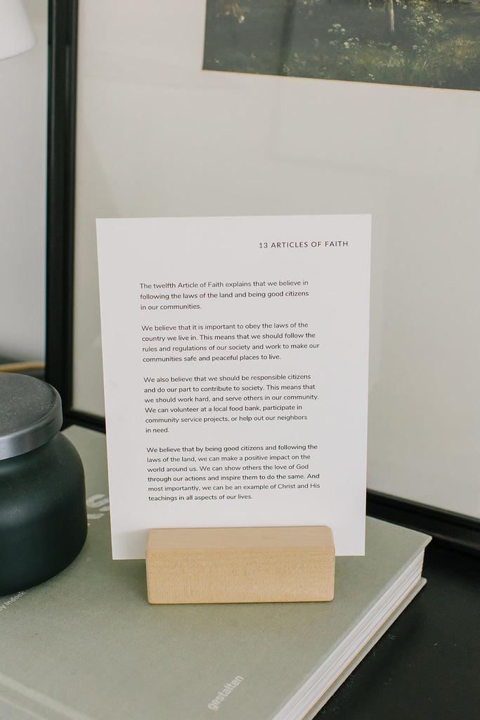 Articles of Faith LDS Cards – Salt and Hart